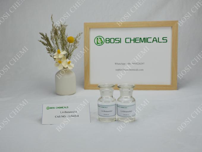 Chemical Raw Materials Butane 1 4 Diol Transparent Liquid With Purity 99.9%
